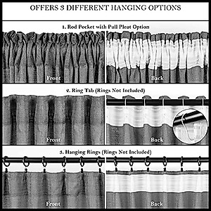 Chanasya Solid Velvet Curtains - Classy and Solid Drapes for Living Room or Bedroom - 52" x 84" - Slate Blue, 2 Panels