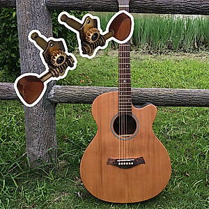 Yibuy 6x Vintage Acoustic Guitar String Tuning Pegs Guitar Tuners 3R3L Bronze Zinc Alloy