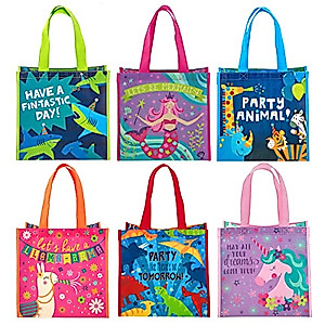 Stephen Joseph, Medium Recycled Gifts Bags, Gift Bag with Handles, Kids Gifts Bag, Reusable Gift Bag, Birthday Party Gift Bag, Shopping Bag