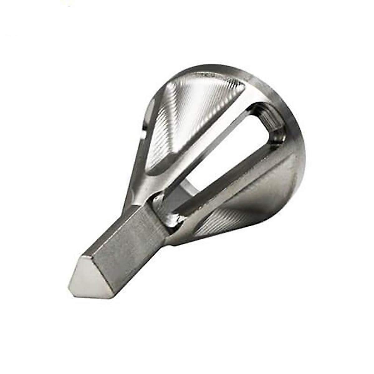 MEW 2PCS Deburring External Chamfer Tool, Grinding Angle Trimming Tool for Chuck Drill Bit (Triangular Handle Chamfer and Hexagonal Handle Chamfer)
