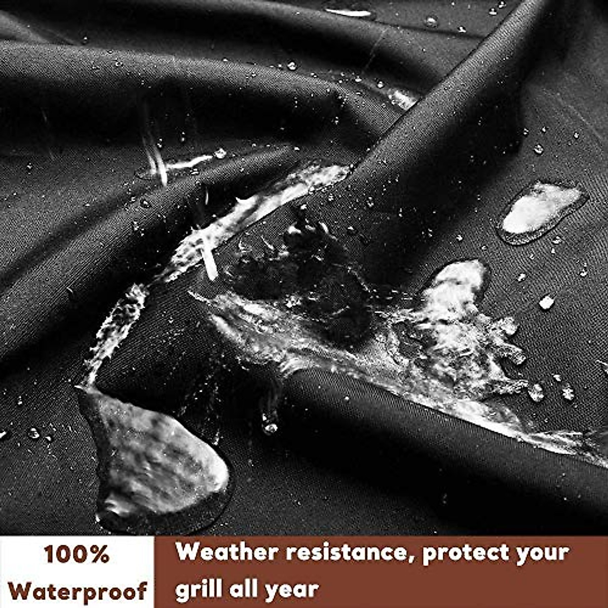 QuliMetal Grill Cover for Green Mountain Daniel Boone Prime WiFi Grills, Full Length GMG Daniel Boone Smoker Cover, 600D Fabric, Black