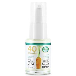 40 Carrots Carrot & Cucumber Eye Gel with Retinol for All Skin Types - Smooths Fine Lines & Reduces Wrinkles, Crow's Feet, Dark Circles, Under Eye Bags | Paraben Free (0.5 fl oz)