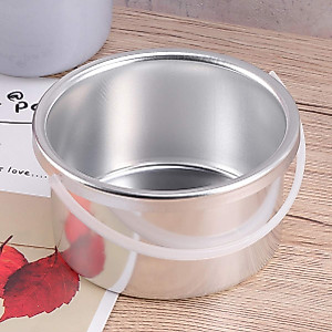 Healifty Portable Salon Electric Hot Wax Warmer Heater Pot Facial Skin Hair Removal Spa Tool Hair Removal Wax Pot(Silver)