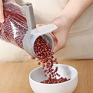 Mayata 4pcs/Set Multifunctional Snack Sealing Clip Food Tea Nut Bagged Food Moisture-Proof Discharge Spout Plastic Bag Clip Kitchen Tools