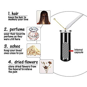 Dletay Cylinder Cremation Jewelry Urn Necklace for Ashes Memorial Ashes Necklace with Angel Wing Charm Memorial Keepsake for Pet Human-I Still Need You Close to Me