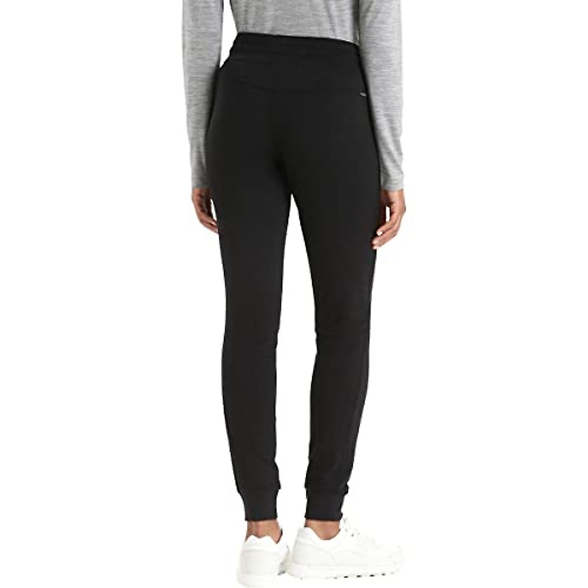 Icebreaker Merino Wool Crush Women’s Joggers Sweatpants - Comfy, Warm Women’s Lounge Pants with Pockets, Relaxed Fit, Drawstring Waist, Ribbed Cuffs - Premium Winter Clothes - Medium, Black