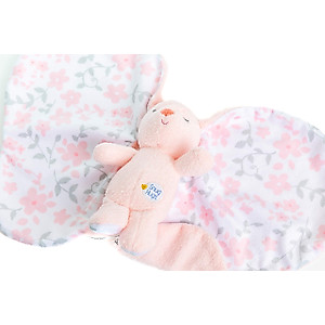 KIDS PREFERRED Snug Hugs Bunny Blanky, Stuffed Animal Lovey Blanket 6 inches