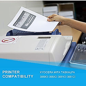 BUEGOO TK8307 TK-8307 1T02LK0US0 1T02LKCUS0 1T02LKBUS0 1T02LKAUS0 Toner Cartridge Compatible with Kyocera Mita Taskalfa 3050ci 3550ci 3051ci 3551ci Printer | 4 Pack Black/Cyan/Magenta/Yellow