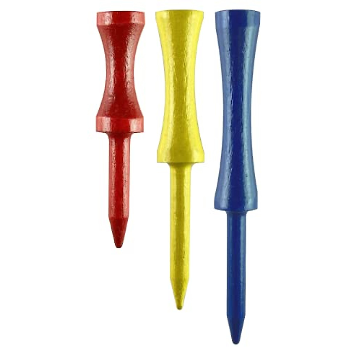 Pride Professional Tee System Two Piece Step Tee, 50 Count, 2-3/4 inch (Yellow)