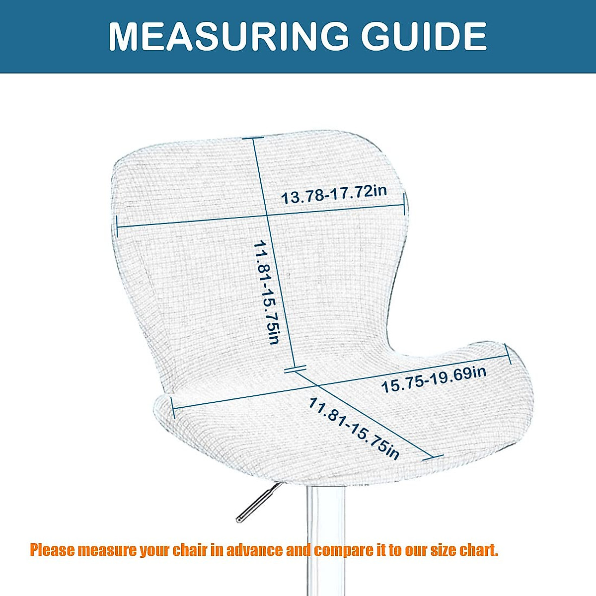 Bifaunvogel Counter Height Bar Chairs Cover Set of 4 Jacquard Swivel Bar Stools Slipcovers Stretchable Swivel Barstools Chair Covers Protector for Home Kitchen Bar Cafe Black