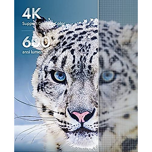 5G WiFi Bluetooth Projector Native 1080P, GooDee Outdoor Movie Projector with 300" Display Video Projector with Zoom & 4 Point Keystone for TV Stick, iOS, Android Dolby Audio & 4K Projector Support