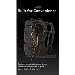 Mystery Ranch 2 Day Backpack - Tactical Daypack Molle Hiking Packs, Black, L/XL