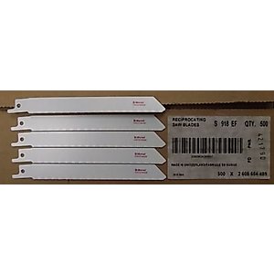 Bosch S918EF 6" x 18TPI Bi-Metal Recip Saw Blades 5pcs Bulk