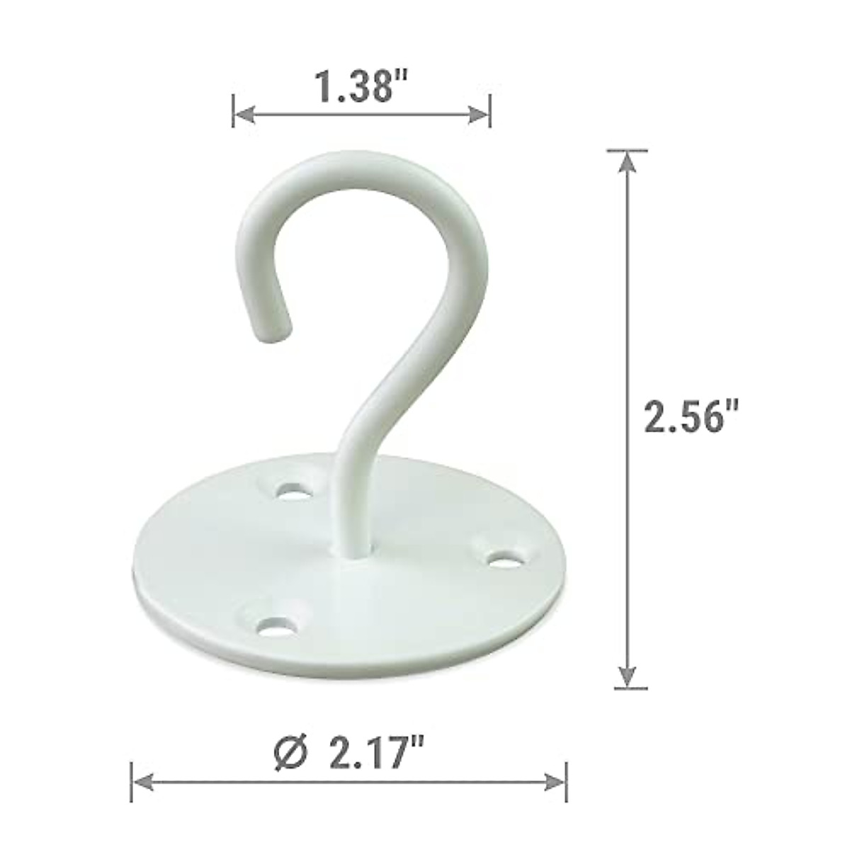 Decorative Hook 2 PC (Traffic White)