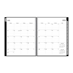 Blue Sky 2022-2023 Academic Year Weekly & Monthly Planner, 8.5" x 11", Flexible Cover, Wirebound, Enterprise (130609-A23)