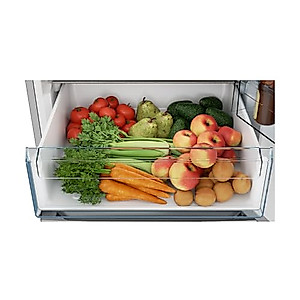 SHARP SJB1255GS Refrigerator with Bottom-Freezer, Counter-Depth, 24 Inch, 11.5 Cubic Foot, Stainless Steel