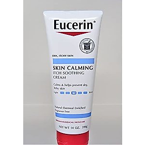 Eucerin Skin Calming Natural Oatmeal Enriched Creme 14 oz (Pack of 2)