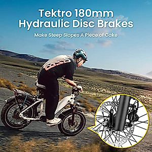 MAGICYCLE Fat Tire Electric Bike for Adults 750W Motor E Bike 52V 20Ah Step-Thru 20" Electric Mountain Bike for Beach Snow 80 Miles 7 Speeds