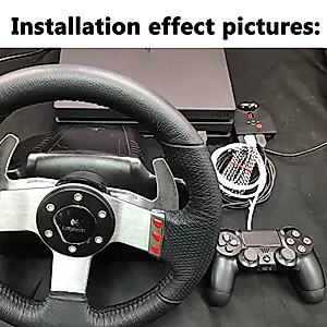 Obokidlyamor Gaming Console Adapter, Supports Thrustmaster/Logitech/Fanatec Steering Wheels, For PS4/XBOX ONE