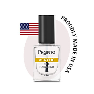 Pronto Acrylic Nail Hardener - Clear Top Coat Nail Polish for Nail Strengthening and Protection | Quick Dry Clear Polish Top Coat for Glossy & Shiny Finish | No Wipe, No UV Lamp, 11.5mL (Pack of 1)
