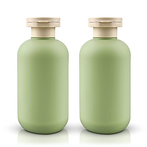 Cosywell Squeeze Bottles with Flip Cap 6.8oz Plastic Refillable Travel Containers for Toiletries Shampoo and Conditioner Bottles 2 Pack