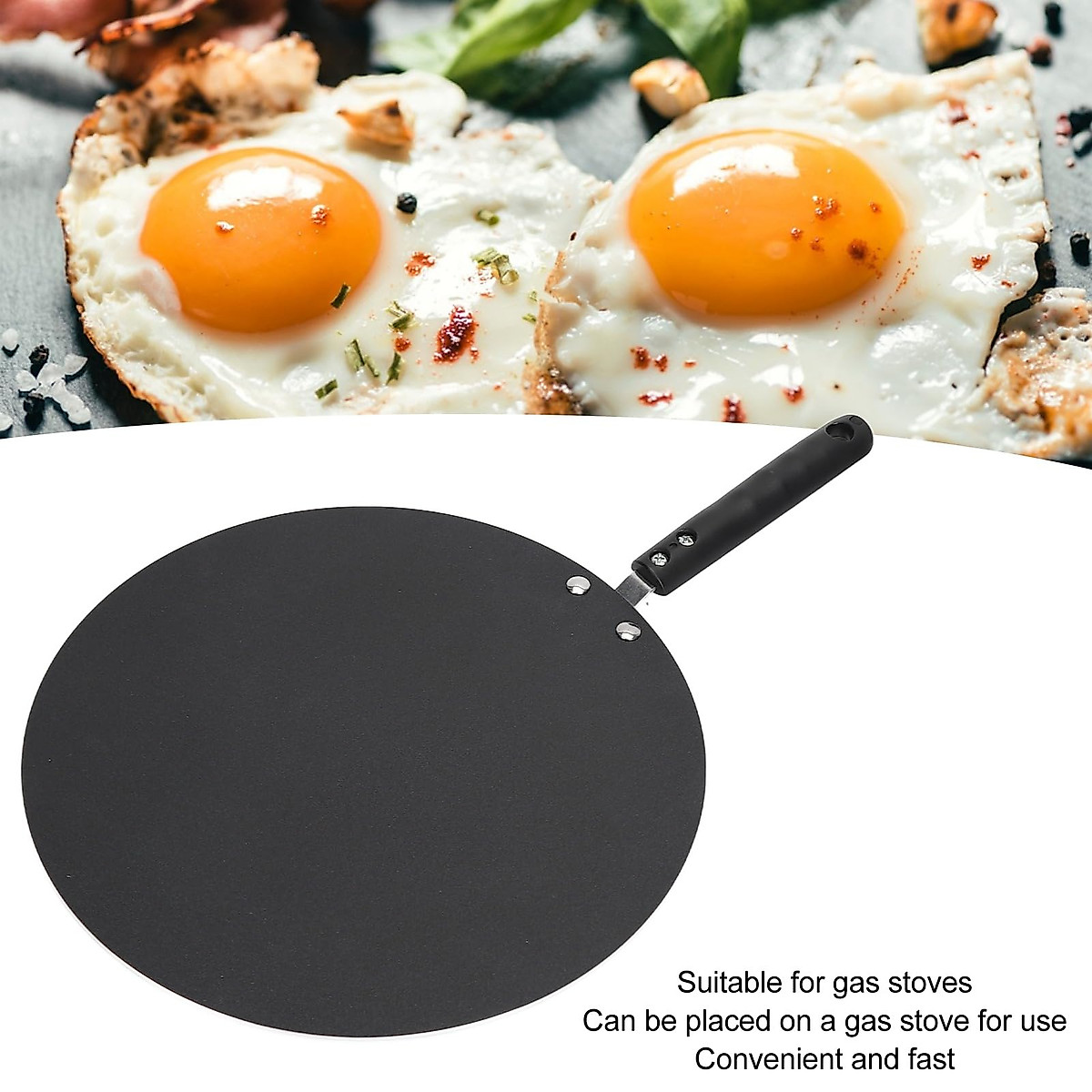 Nonstick Crepe Pan, Crepe Pan Nonstick Dosa Pan Skillet Pan Auluminium Pancake Griddle Pan Tortilla Pan Griddle Pan for Stove Top Tawa Pan for Roti Indian