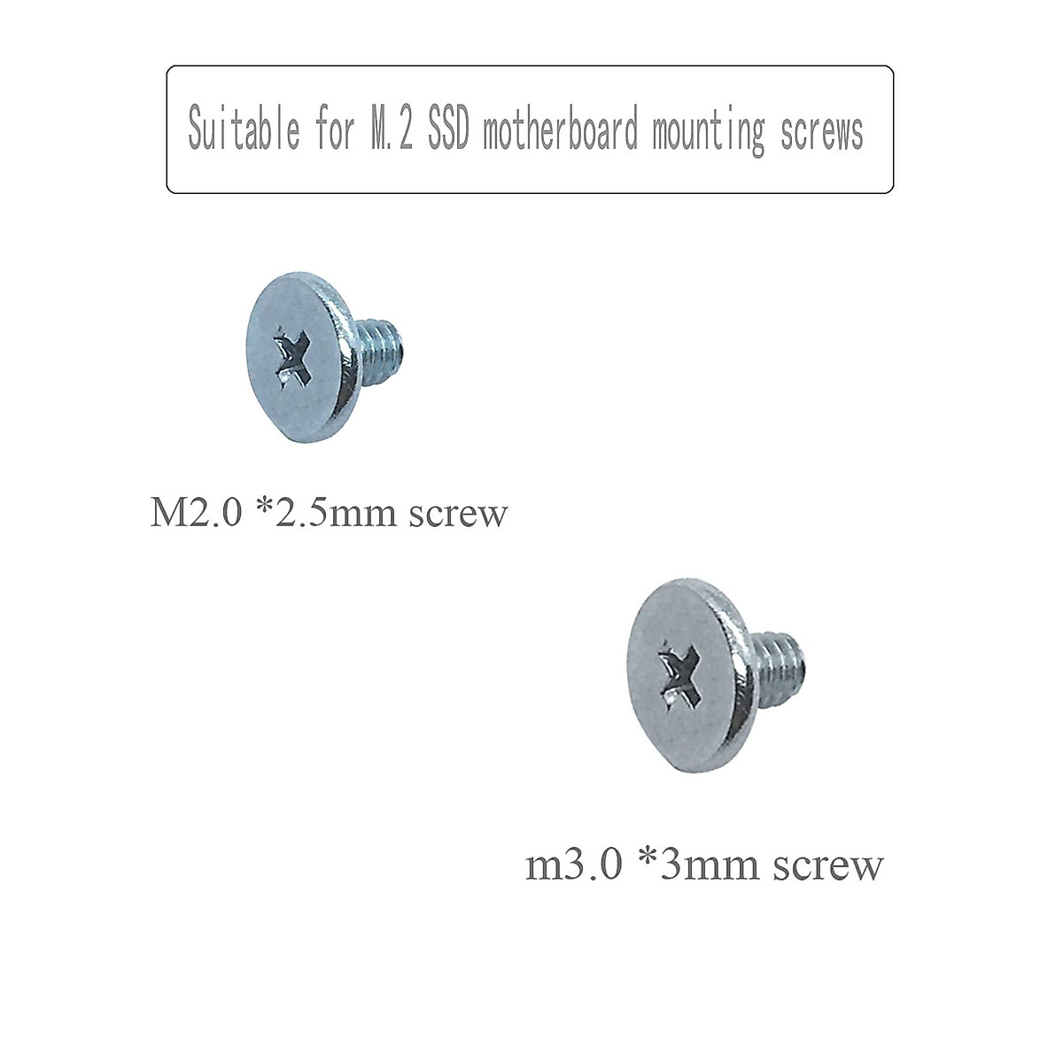 m2 2280ssd Screws Kit,PCIe NVMe M.2 SSD Mounting Screws