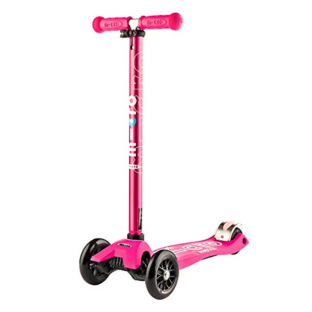 Micro Kickboard - Maxi Deluxe 3-Wheeled, Lean-to-Steer, Swiss-Designed Micro Scooter for Kids, Ages 5-12 (Pink)