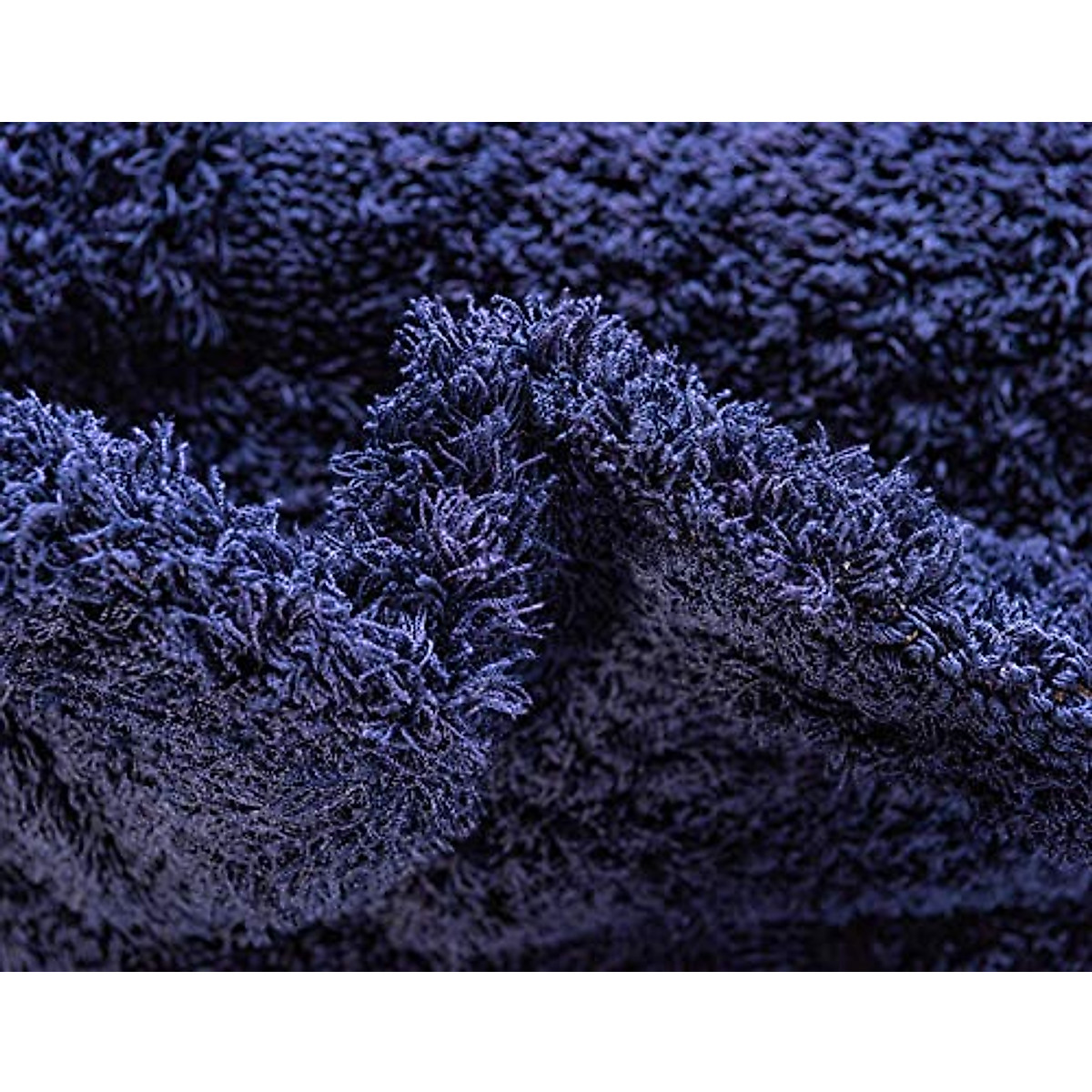 Unique Loom Trellis Shag Collection Plush Geometric Modern Moroccan Lattice Navy Blue Runner Rug (2' 7 x 10' 0)