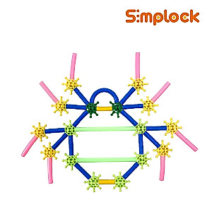 SIMPLOCK KIDS200 Educational Toys for Kids Building Toys Creative Toys Kit Gift Set for Preschool Kindergarten Elementary School Group Activity Teaching Aid Education Method