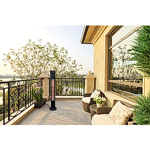 Westinghouse WES31-15110BLK Infrared Electric Outdoor Heater Freestanding, Black