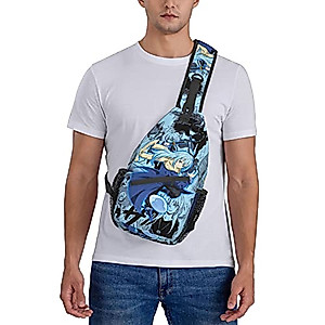 GodLovePet Anime That Time I Got Reincarnated As A Slime Cross Chest Bag Fashion Diagonally Sling Purse Bags For Men Women Travel Hiking Shoulder Backpack