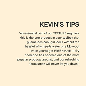 KEVIN.MURPHY FRESH.HAIR - Dry Shampoo Spray - For All Hair Types - Dry Shampoo for Fresh Hair - Sulphate-Free Dry Shampoo - Hair Care - 250 mL / 8.45 fl oz
