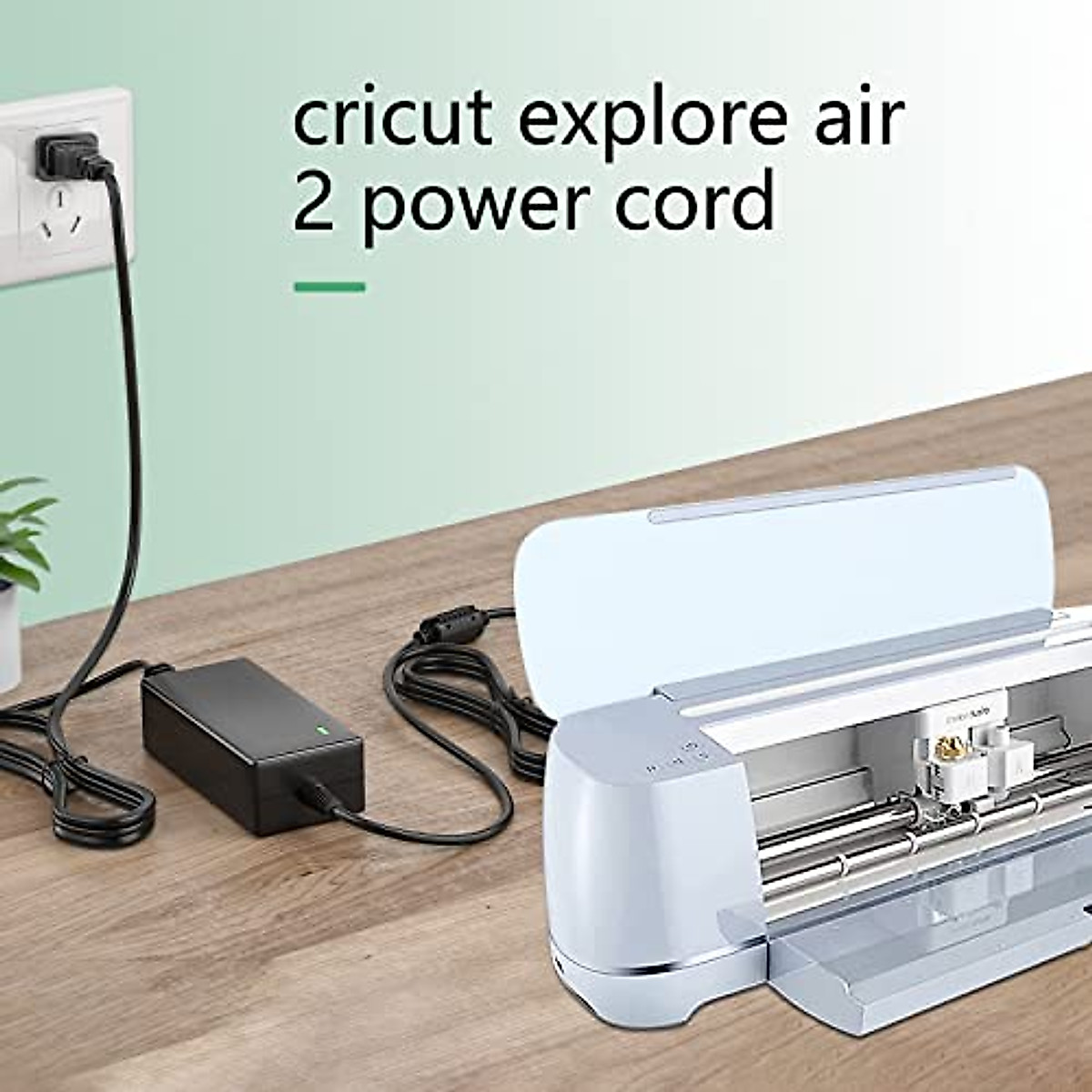 18V Power Cord Replacement for Cricut Explore Air 2, Cricut Maker, Personal Expression Create, Mini, Cake, Original Cutting Machine, Provo Craft Explore One KSAH1800250T1M2 AC Adapter Charger