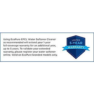 EcoPure EPCL Water Softener Cleaner, 16 Fl Oz (Pack of 1), Off- White