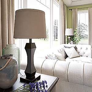 Kenroy Home 32121ORB Gemini 2 Pack Table Lamp Sets, Oil Rubbed Bronze