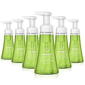 Method Foaming Hand Soap, Green Tea + Aloe, Biodegradable Formula, 10 Fl Oz (Pack of 6)