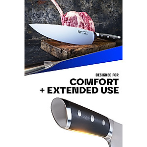 Dalstrong Giant Butcher Meat Cleaver Knife - 12.5"-Gladiator Series-The Devastator - Massive 4mm Thick-HC German Steel Kitchen Knife-Giftable Breaking Knife-w/Sheath