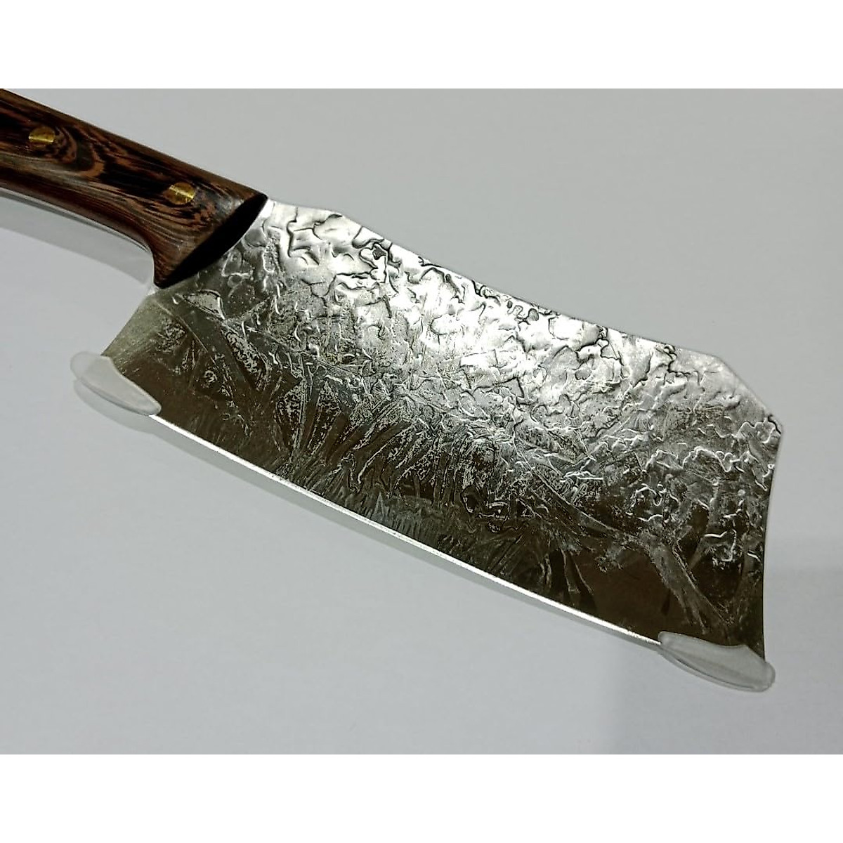 Lifespace 8in Chef Chopping Cleaver with 3 Rivets & Wood Handle