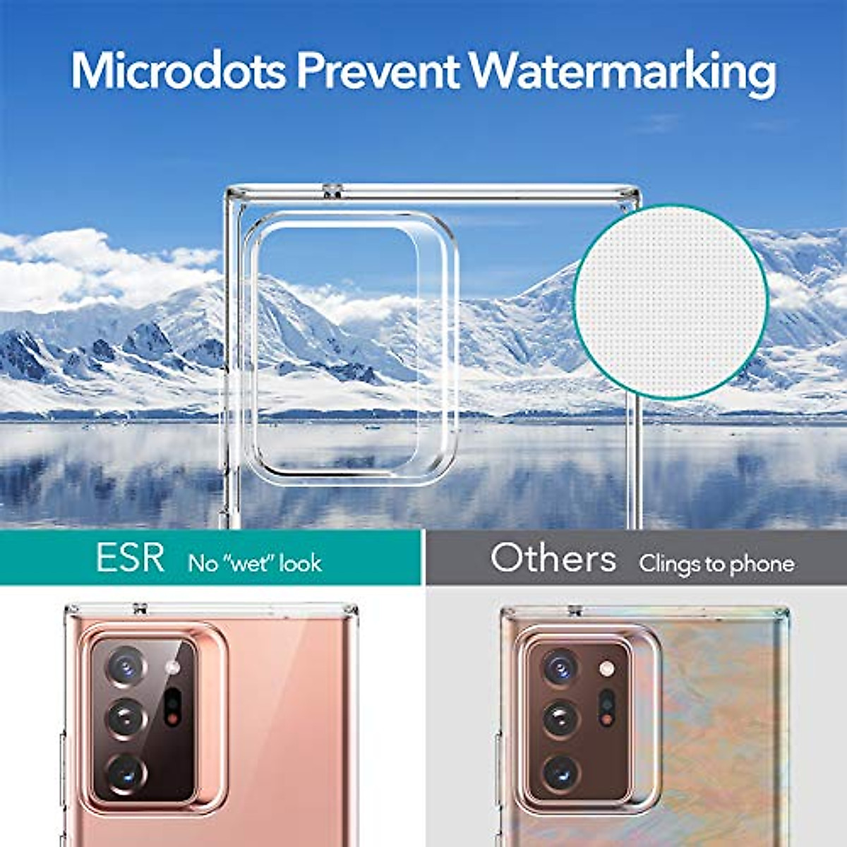 ESR Metal Kickstand Case Compatible with Samsung Galaxy Note 20 Ultra (6.9-Inch) [Vertical and Horizontal Stand] [Reinforced Drop Protection] – Clear