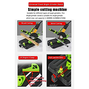 Angle Grinder Fixed Universal Bracket Table Saw Multifunctional Desktop Pull RodAngle Grinding Machine Stand for 100mm、115mm、125 mmAngle Grinder Metalworking Home DIY Easy Cutting Rebar