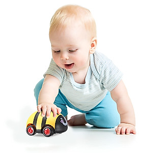 Skylety 6 Pieces Animals Pull Back Cars Friction Powered Push and Go Back and Forth Vehicles Car Toys Friction Powered Vehicle Playset Toys