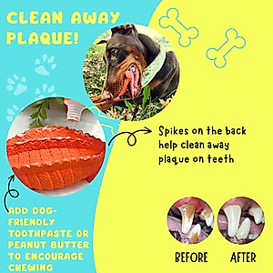 Dog Toys for Aggressive Chewers, Fun Dog Toy for Small, Medium & Large Breed Dogs, Durable Chew Toys That All Dogs & Puppies Will Love, Indestructible Dog Toy with Squeaker