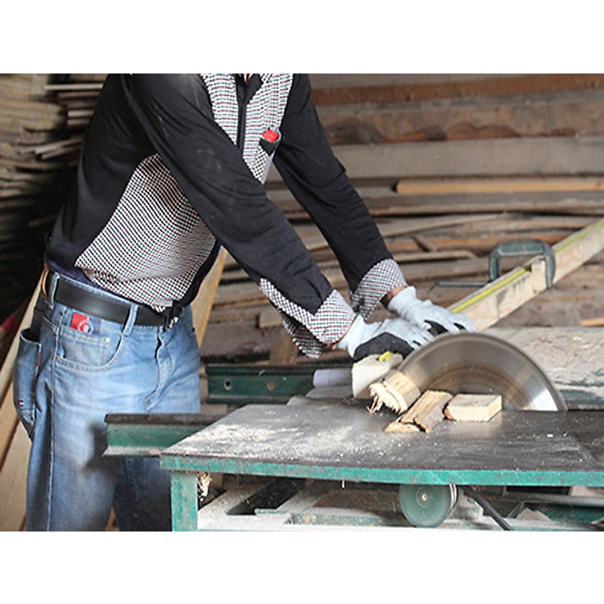 PROGANDA 2 Pairs Grip Cut Resistant Gardening Gloves Level 5 Protection for Outdoor DIY Garden Fishing Car Multipurpose