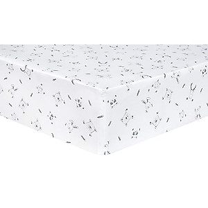 Trend Lab Peek-a-Boo Forest 3 Piece Crib Bedding Set, Gender-Neutral Color Palette, Includes Quilt, Fitted Crib Sheet and Skirt