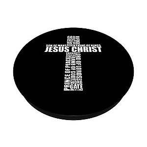 Christian Religious Spiritual Faith Cross Names Of Jesus PopSockets PopGrip: Swappable Grip for Phones & Tablets