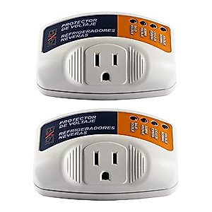 BXST One Outlet Plug in Voltage Protector for Home Protects Against High and Low Voltage Surge Protector for Refrigerator/TV/PC 120V 1800W (2 Pack)…