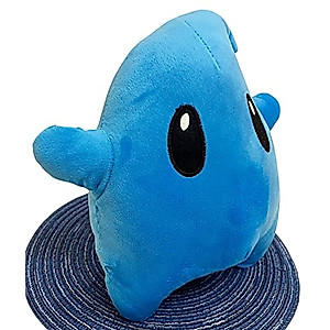 AILAAH Mario All Star Collection Luma Star Stuffed Plush Toy,Mario Plush Suitable for Gift Luma Plush Mario or wear with Princess Peach Costum's,10''(Blue) xt-01