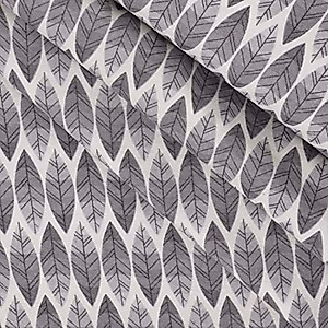 Mook Fabrics Flannel Feathered, Frost Grey, 15 Yard Bolt