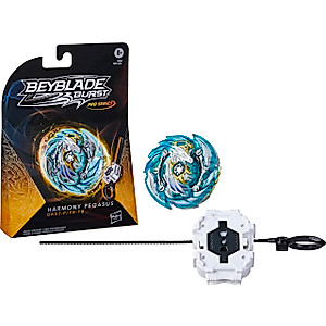BEYBLADE Burst Pro Series Harmony Pegasus Spinning Top Starter Pack - Stamina Type Battling Game Top with Launcher Toy
